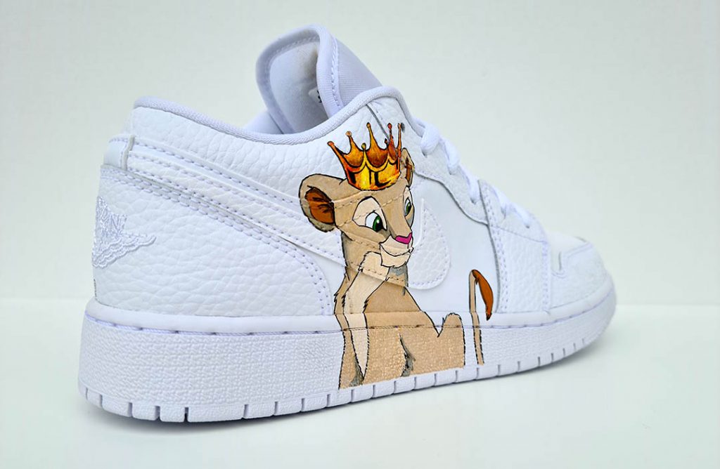 Air Jordan 1 – Nala et Simba - Sneakers Customisée